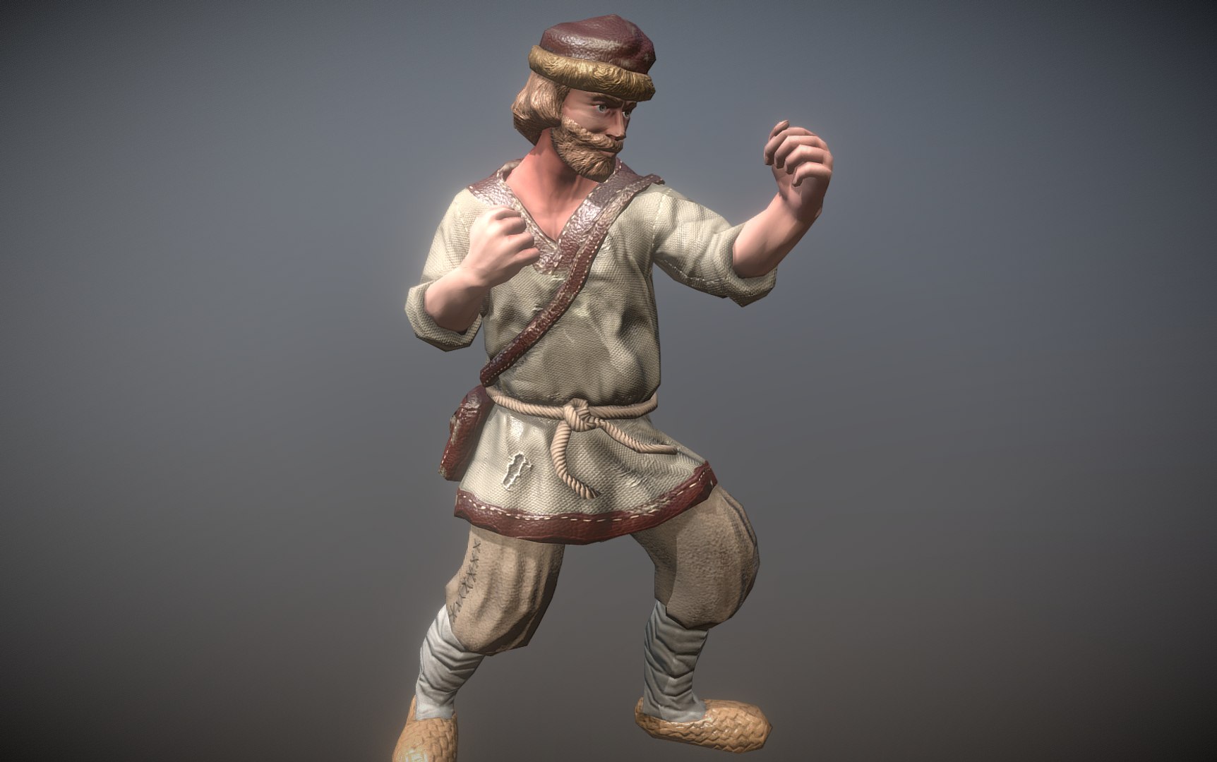Peasant villager man 3D model - TurboSquid 1333243