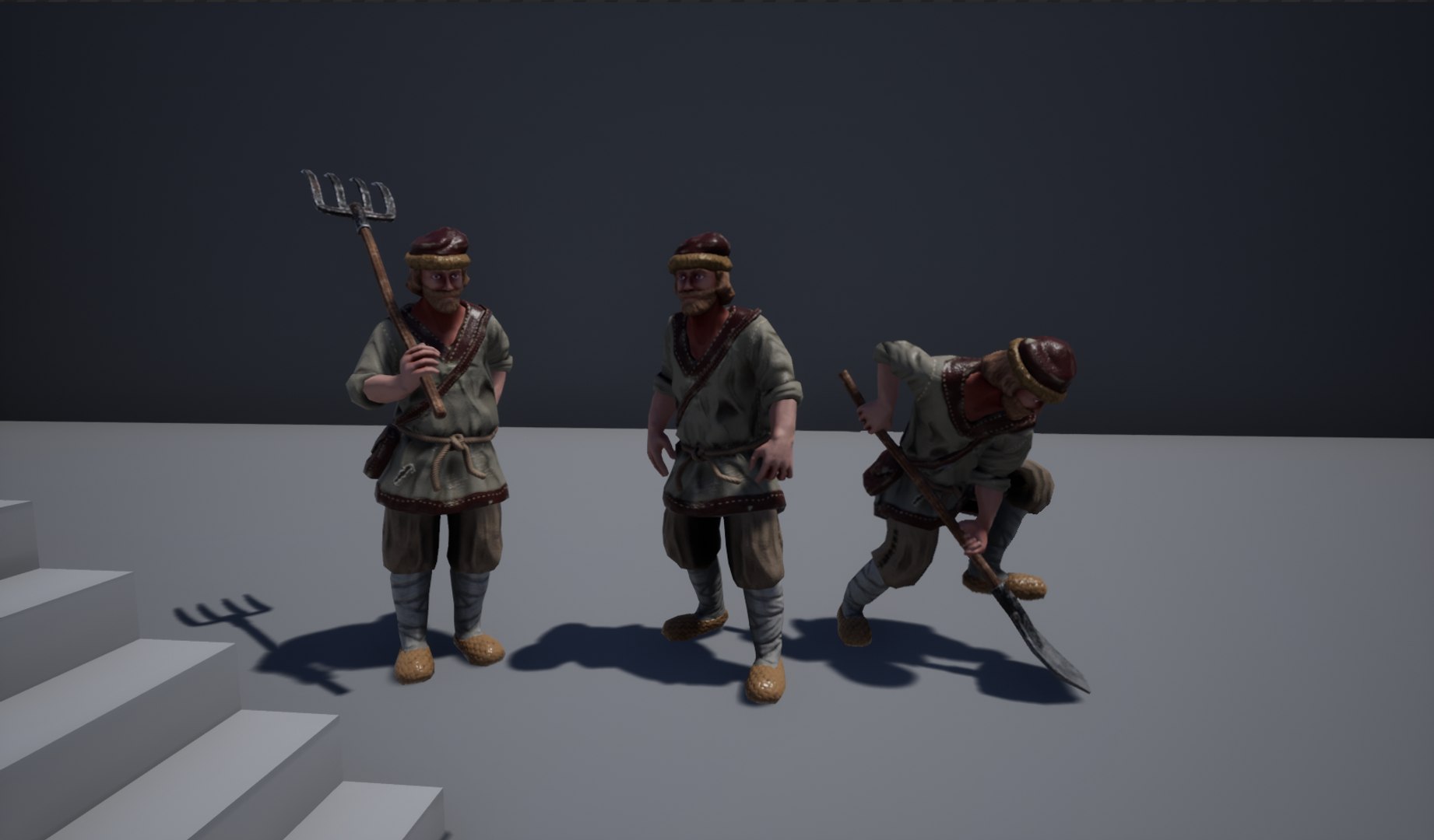 Peasant villager man 3D model - TurboSquid 1333243