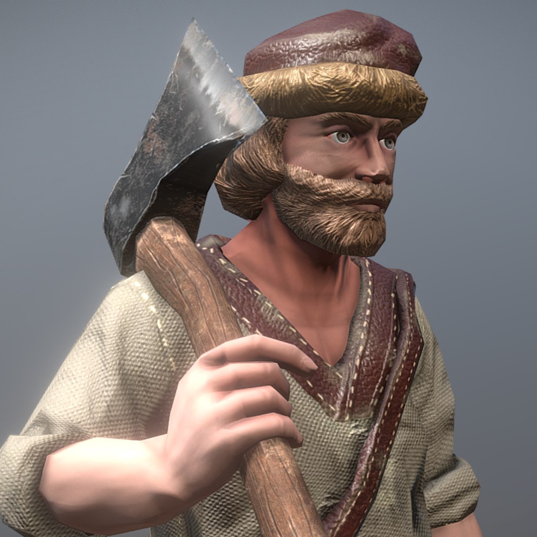 Peasant villager man 3D model - TurboSquid 1333243