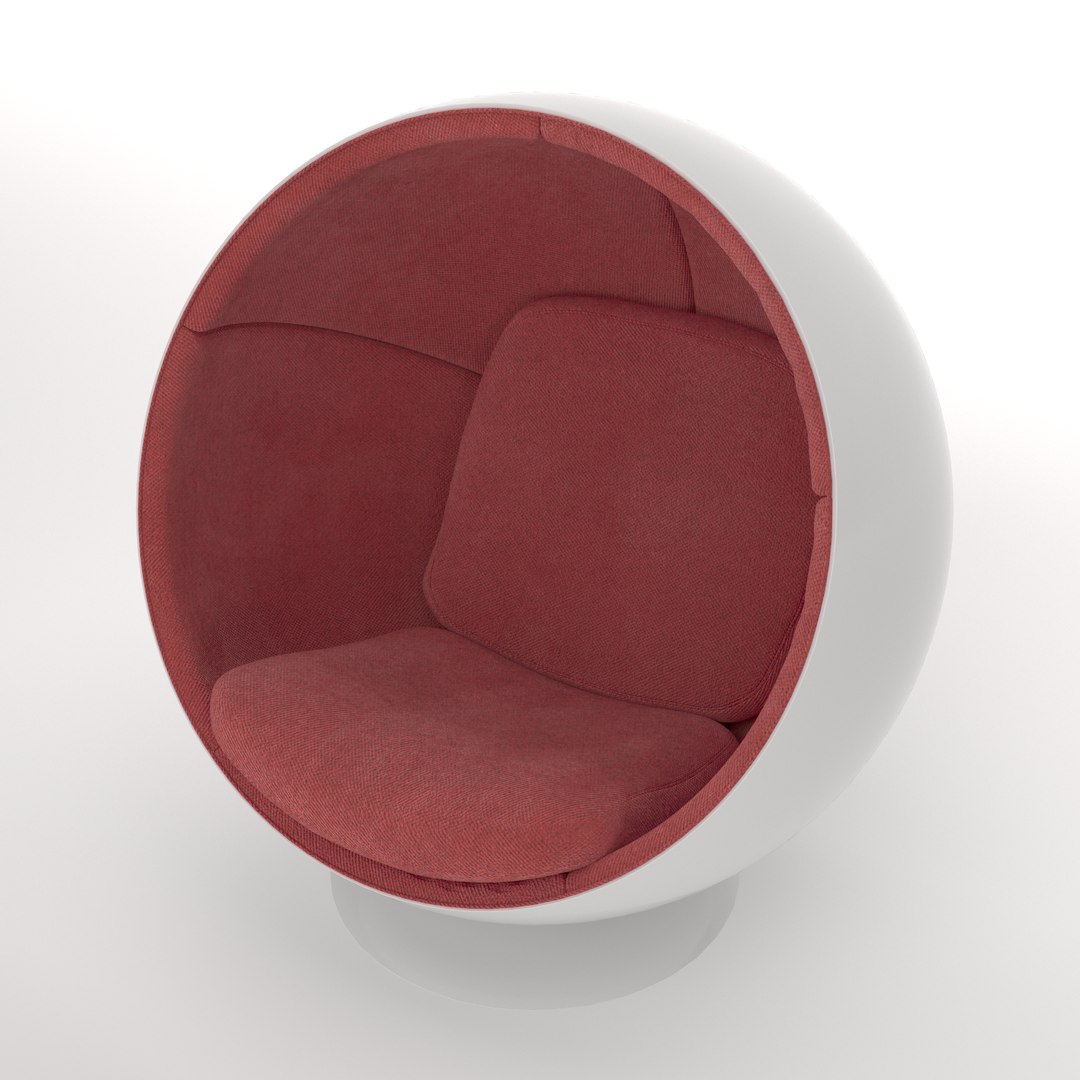 Classic Ball Seat on Stand 3D - TurboSquid 2110680