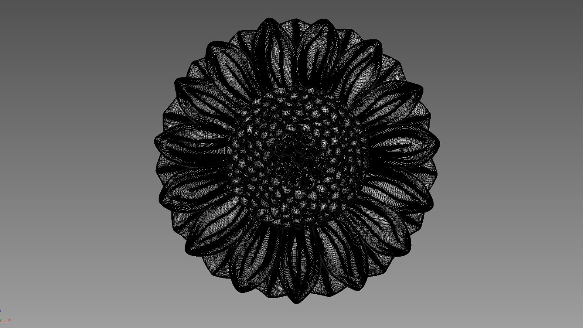 3D Sunflower Bas-relief Model - TurboSquid 2108972