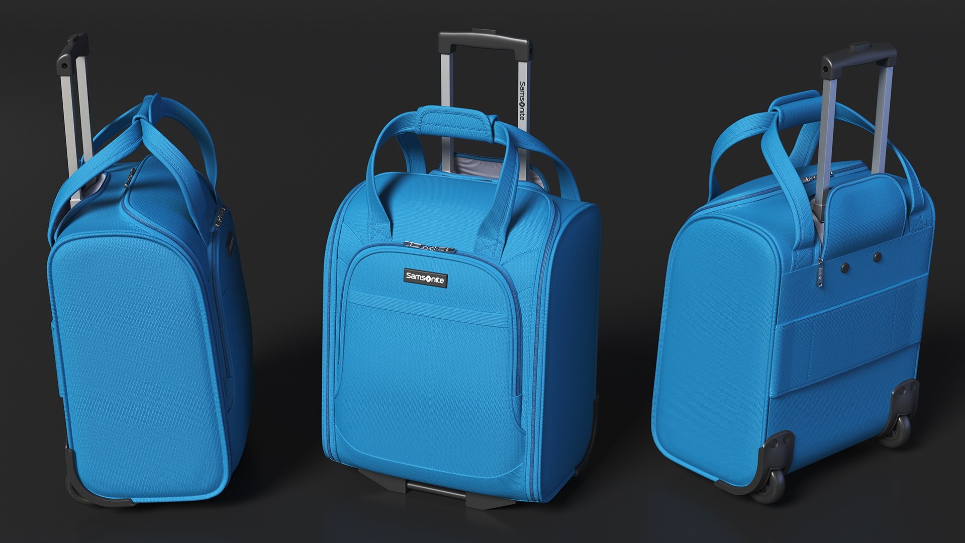 3D Softshell Luggage Samsonite Blue - TurboSquid 2088564