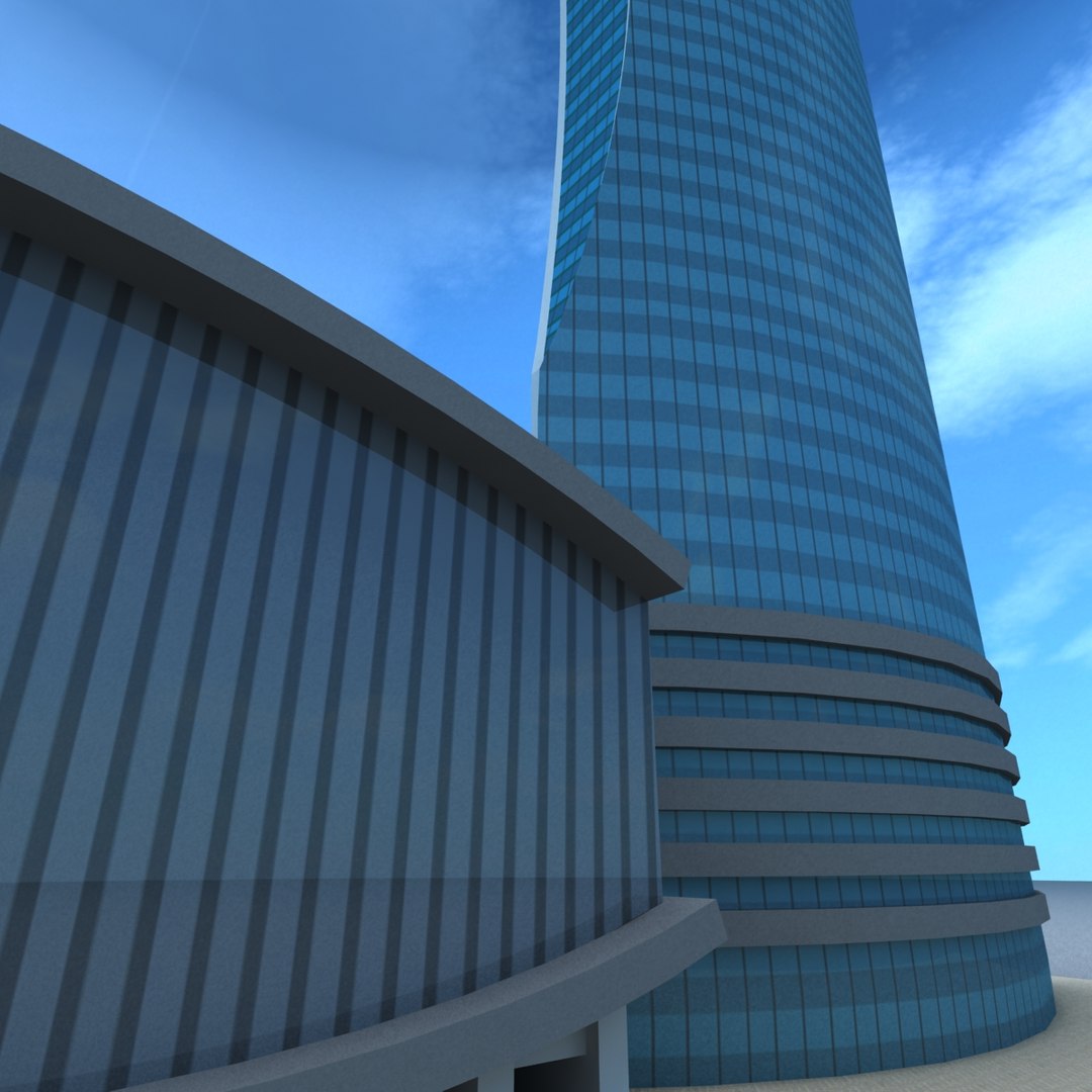 3d Qatar Navigation Towers