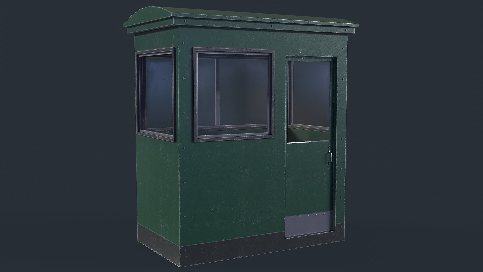 Checkpoint Security Booth 3D - TurboSquid 1877297