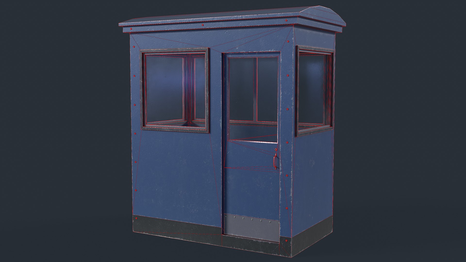 Checkpoint Security Booth 3D - TurboSquid 1877297
