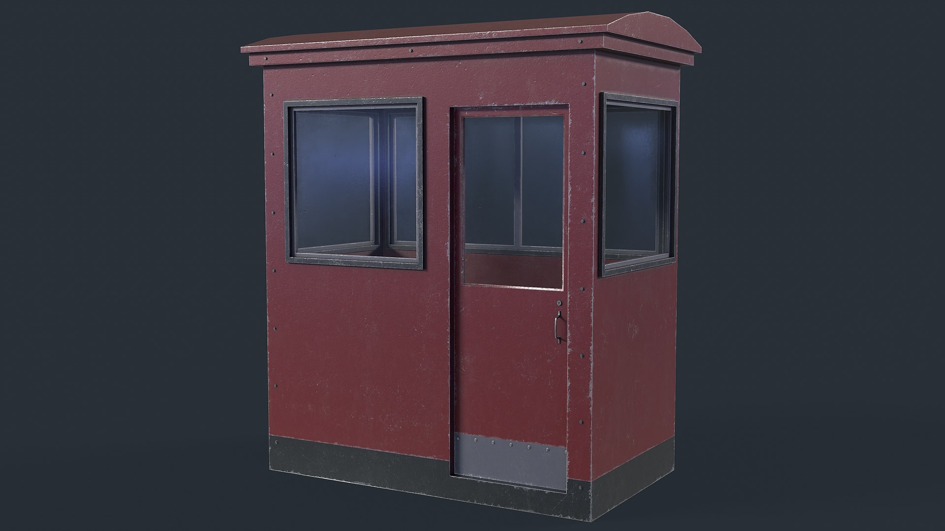 Checkpoint Security Booth 3D - TurboSquid 1877297