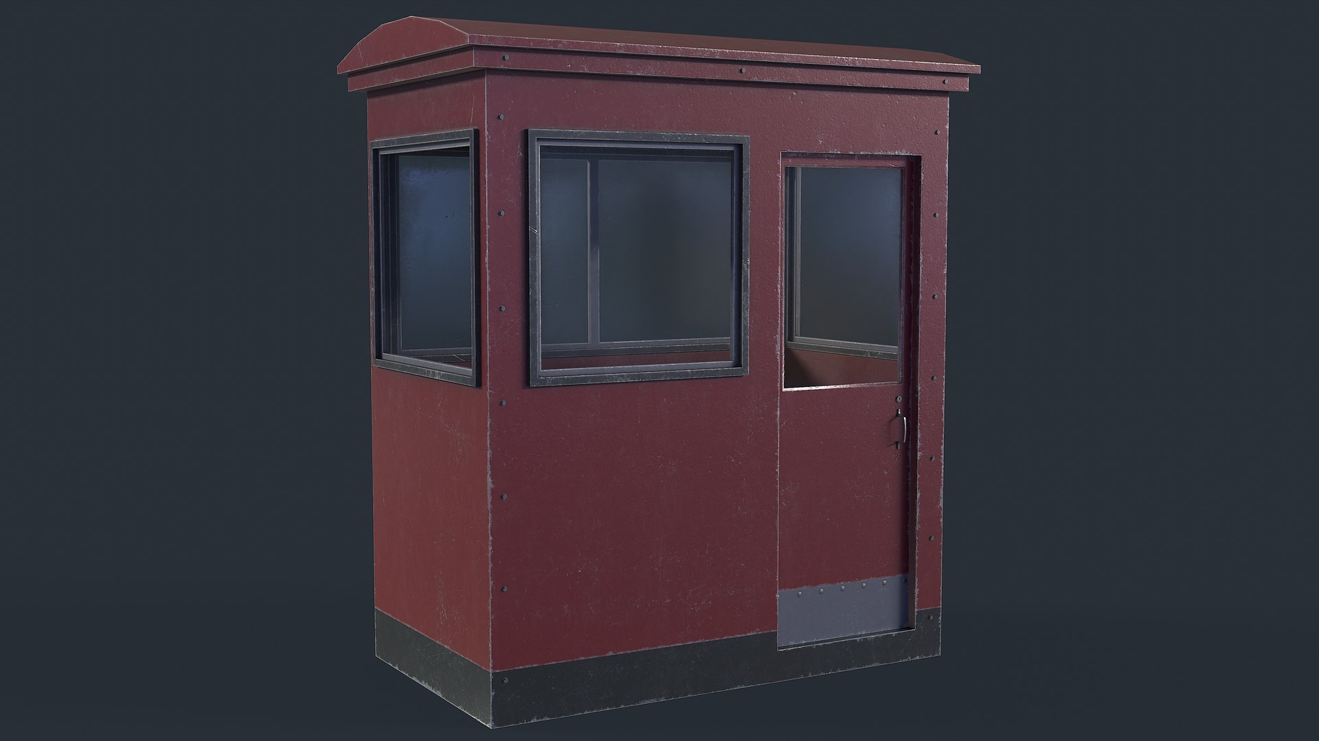 Checkpoint Security Booth 3D - TurboSquid 1877297