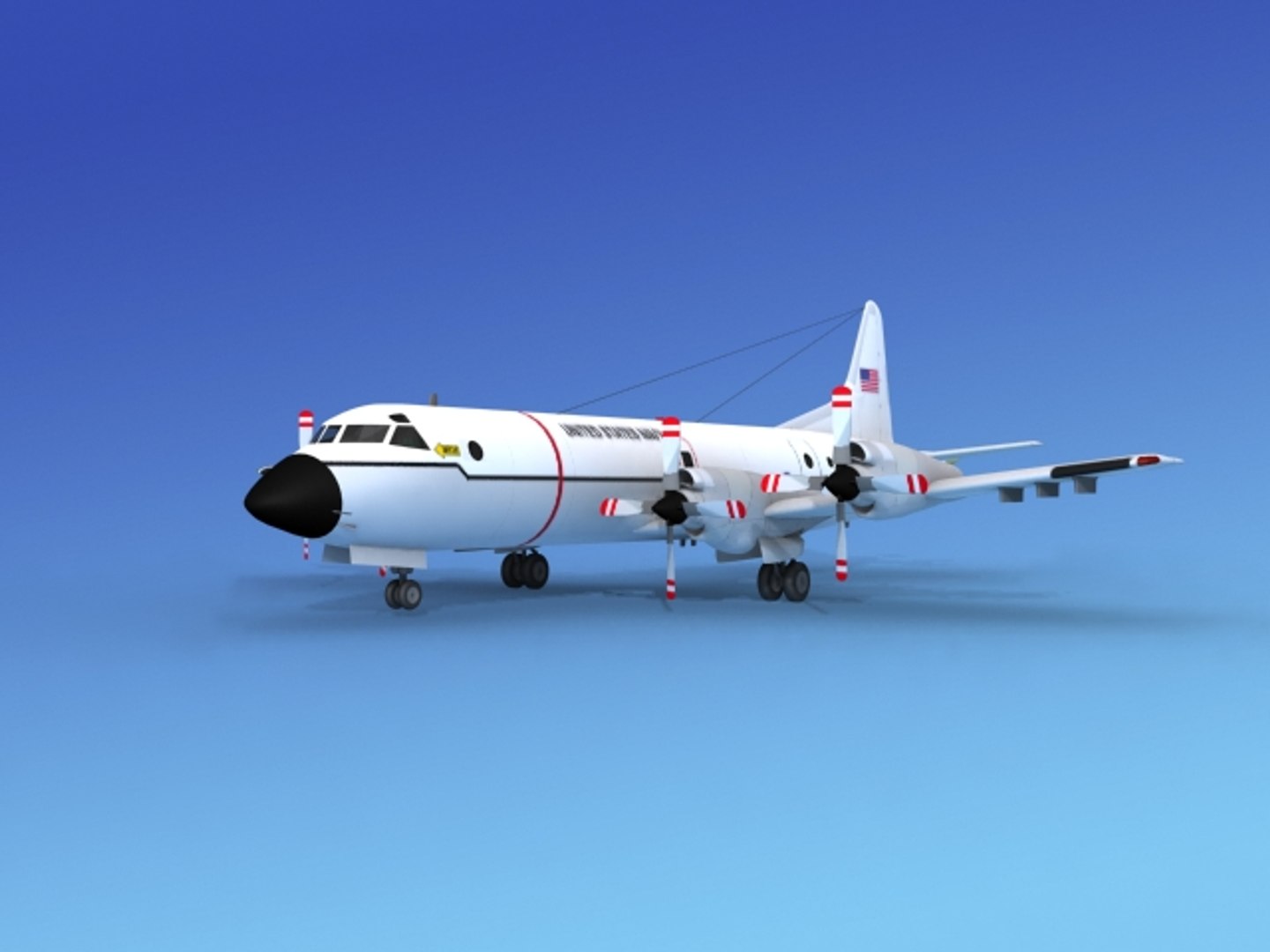 Orion Lockheed P-3 Navy 3d Model