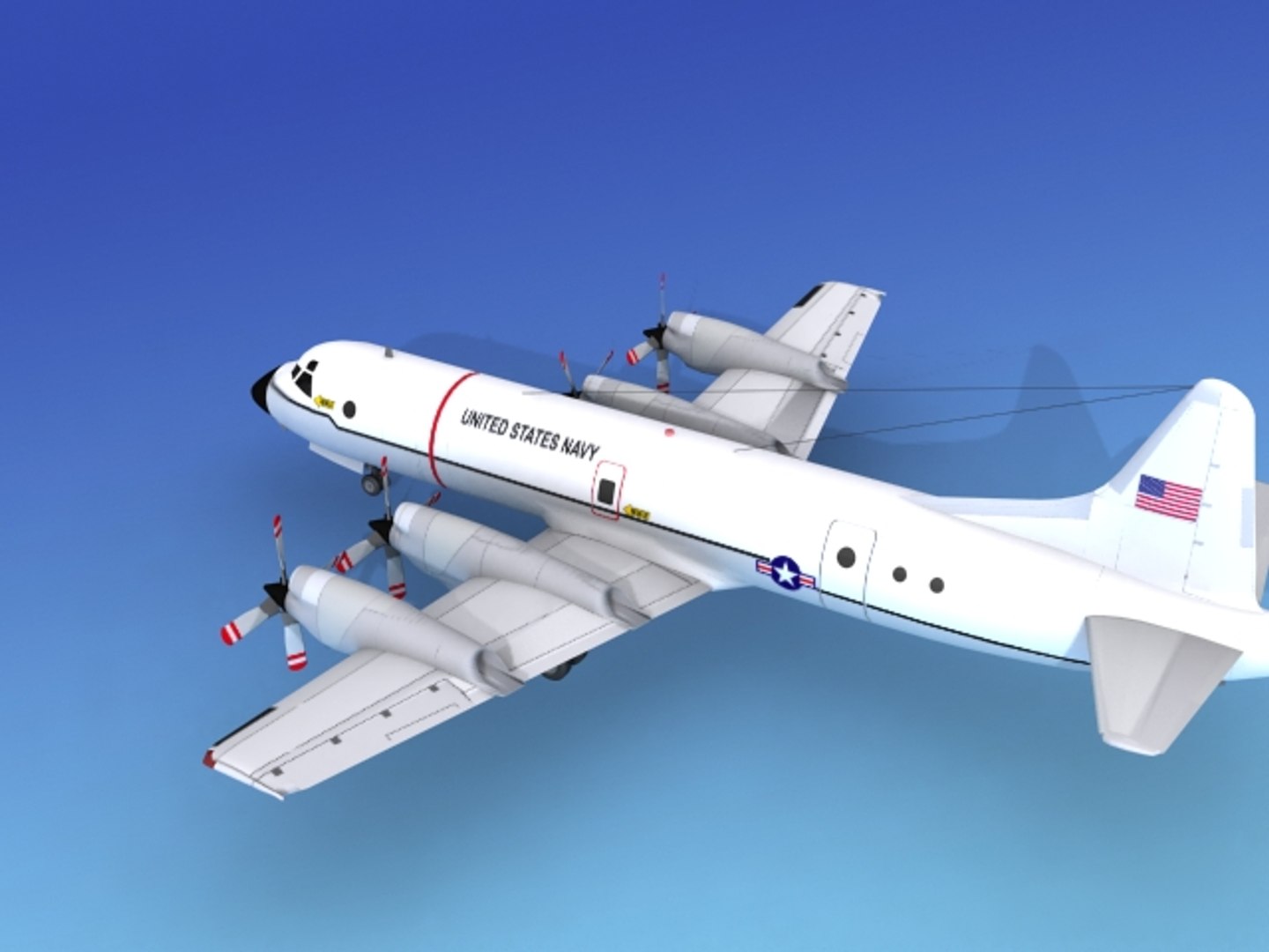 Orion Lockheed P-3 Navy 3d Model