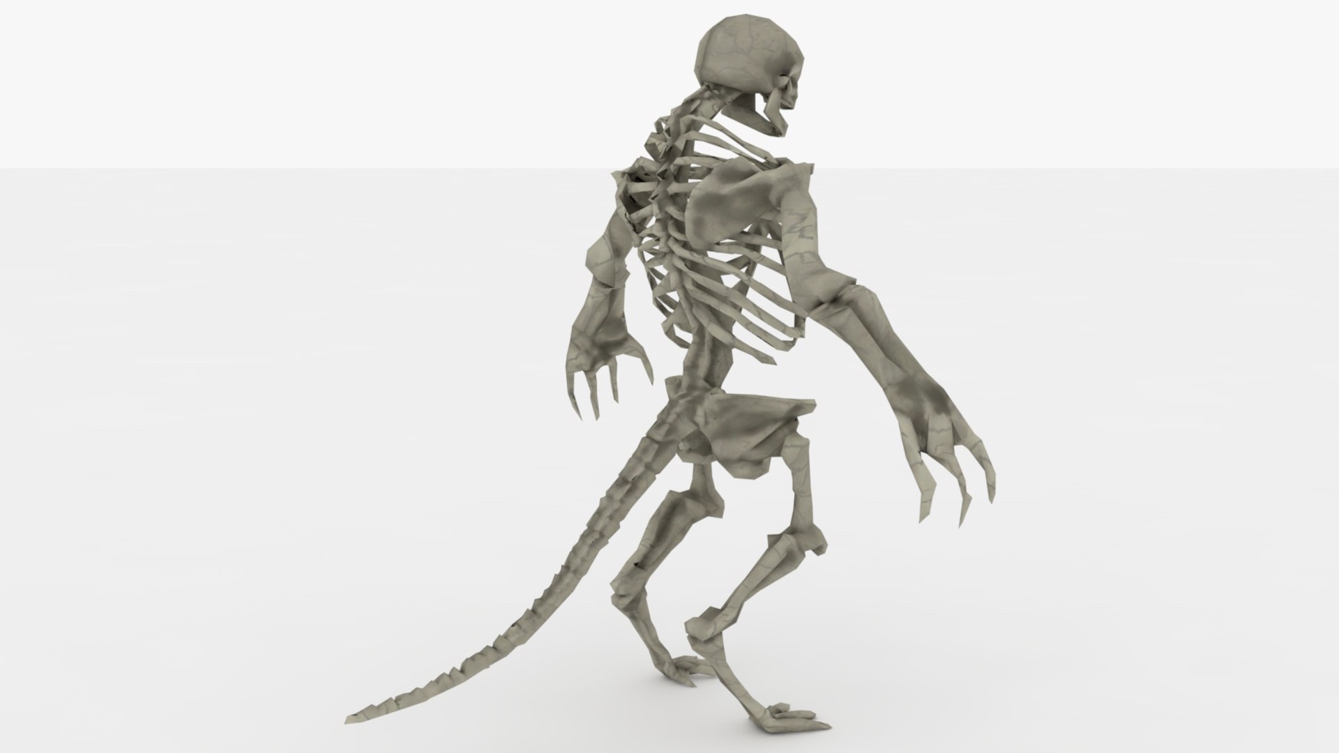 Skeleton Monster Rigged And Animated Model - TurboSquid 2335042