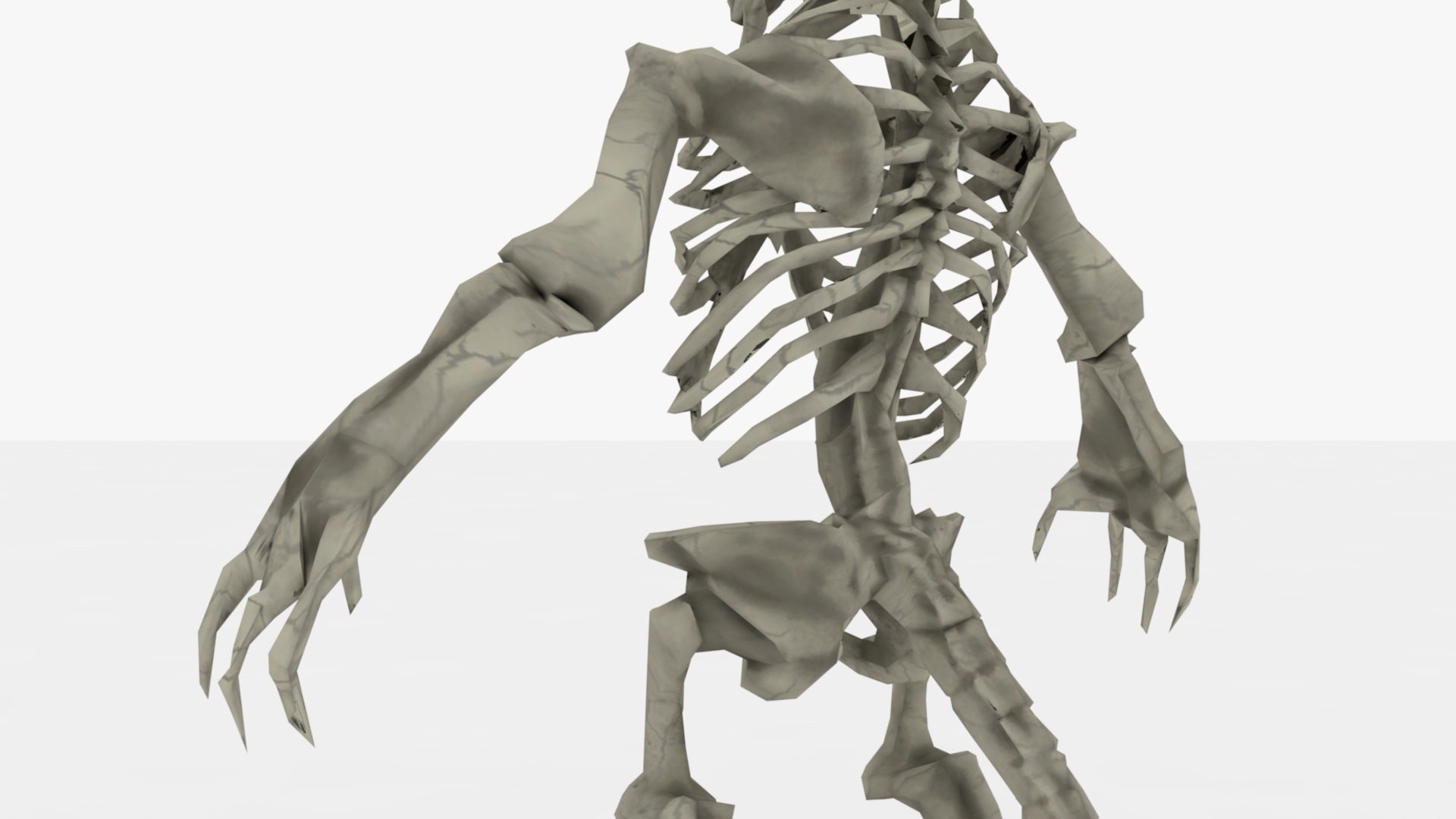 Skeleton Monster Rigged And Animated Model - TurboSquid 2335042