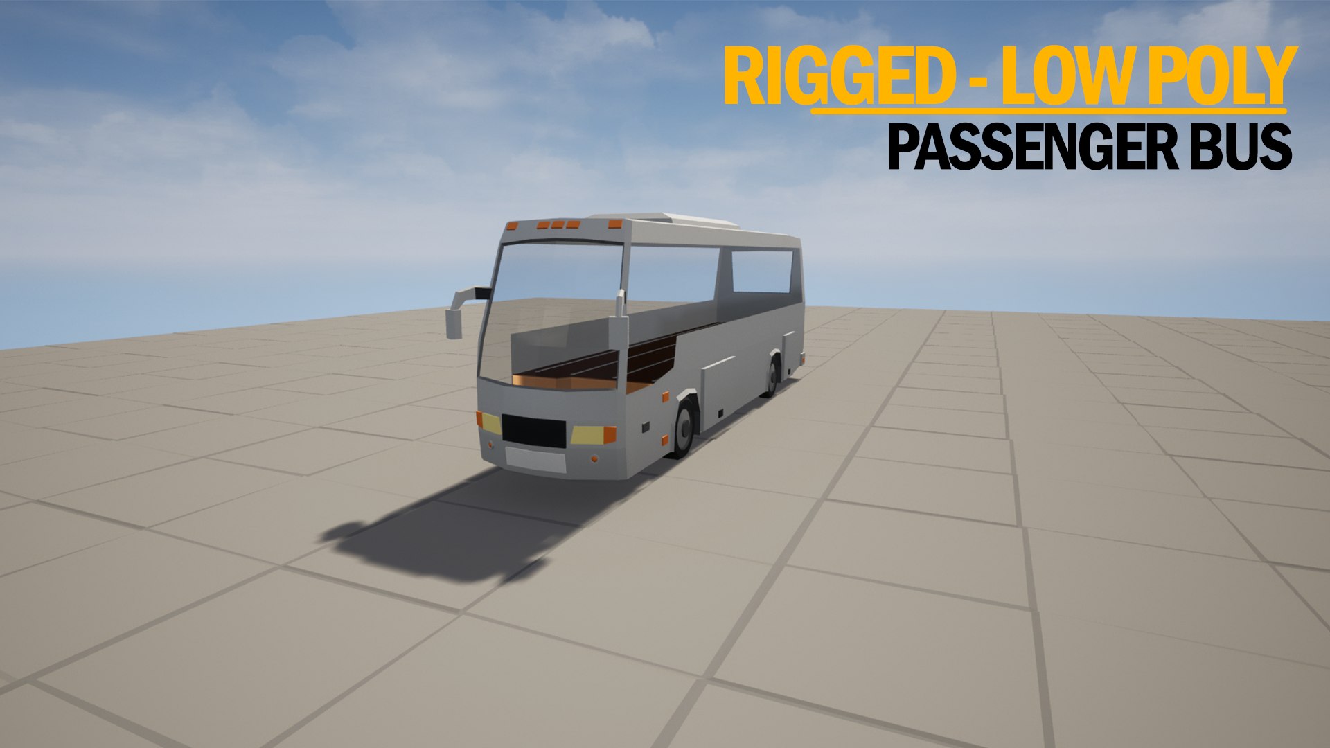 Rigged Low Poly Passenger Bus 3D Model - TurboSquid 2306185