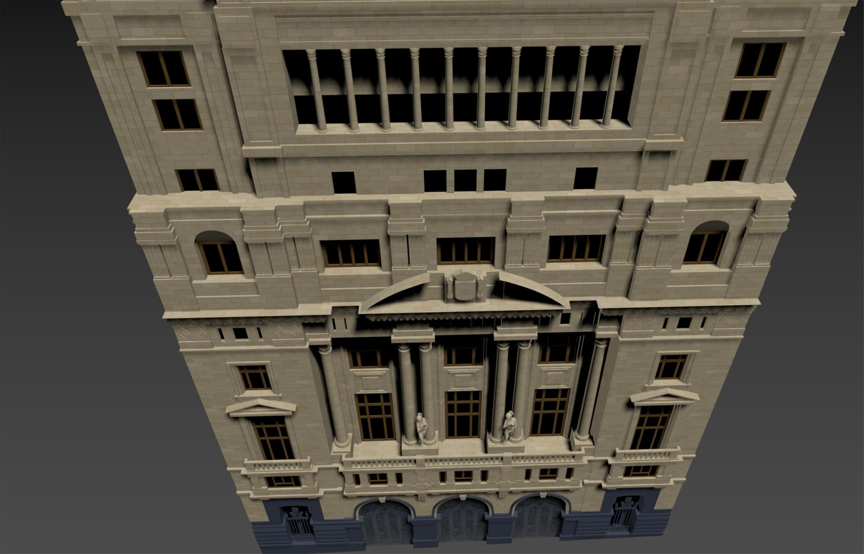 3D Edificio Ministerio Educacion Madrid - TurboSquid 2347110