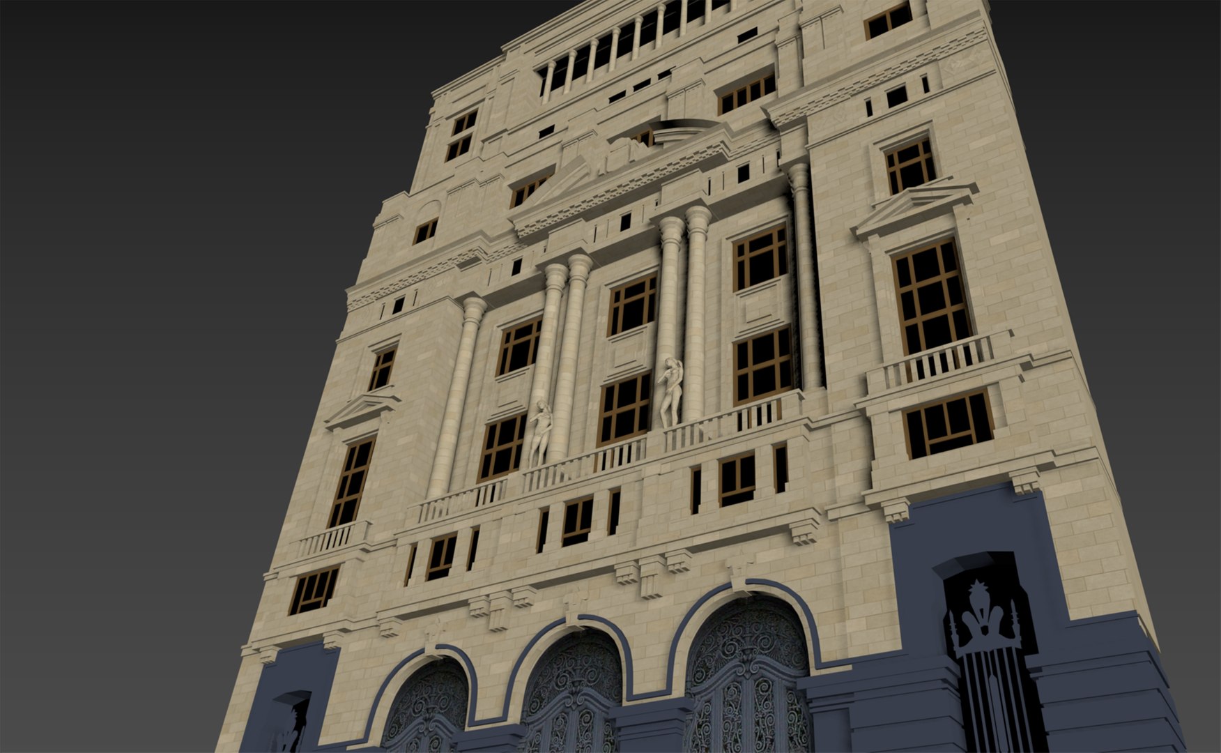 3D Edificio Ministerio Educacion Madrid - TurboSquid 2347110