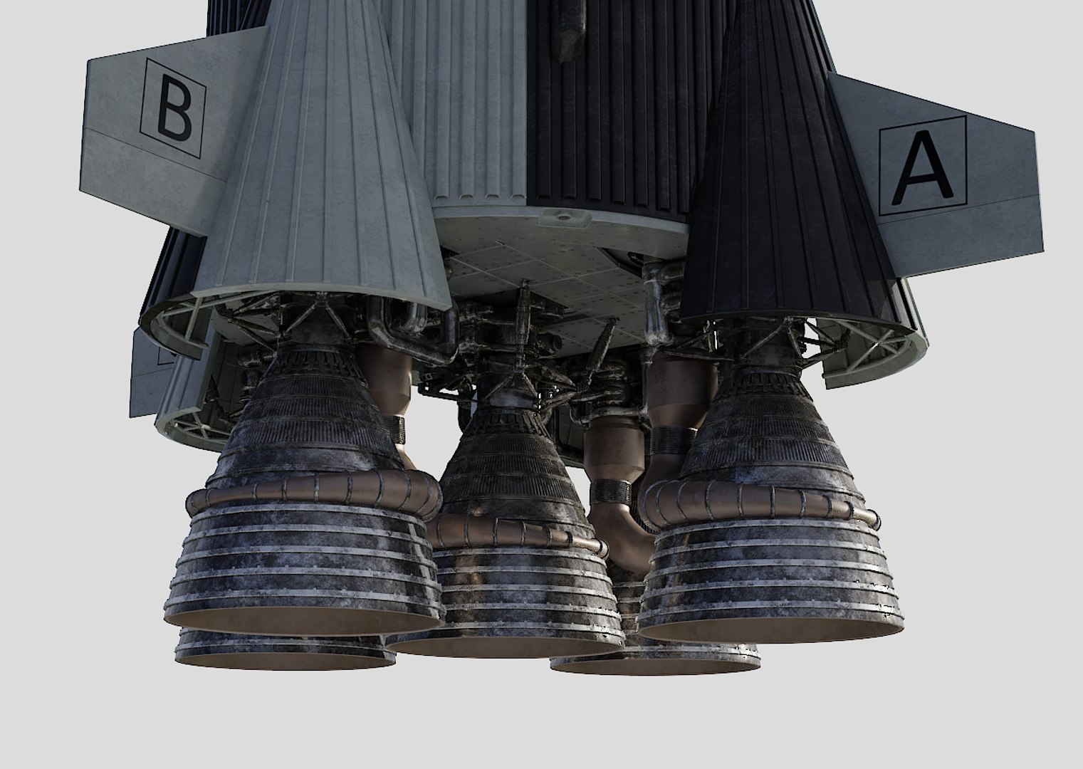 3D Model Rocket Apollo Moon - TurboSquid 1342460