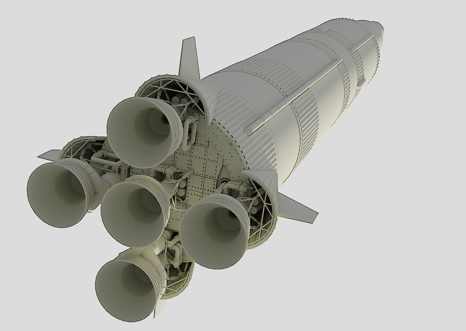 3D Model Rocket Apollo Moon - TurboSquid 1342460