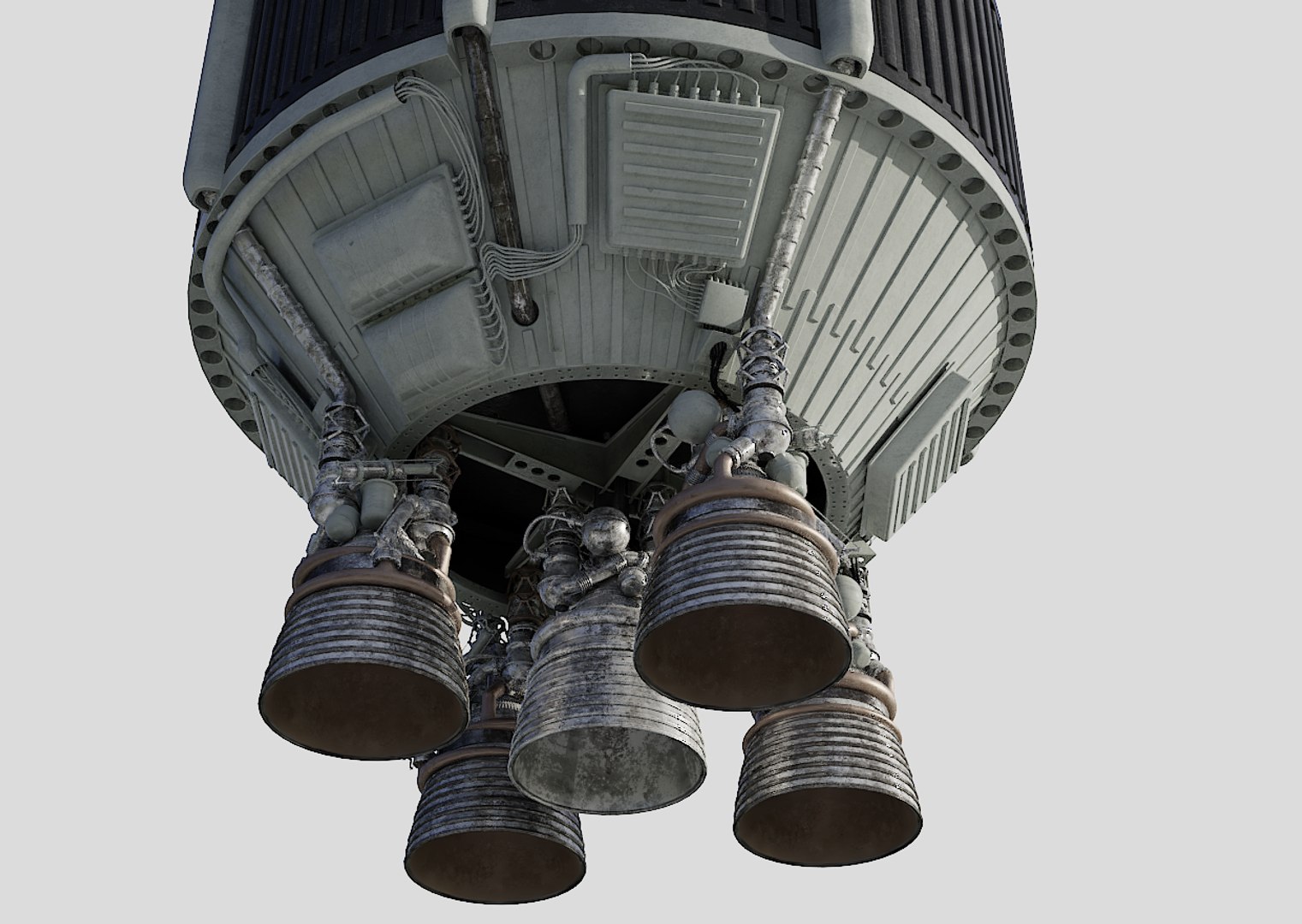 3D Model Rocket Apollo Moon - TurboSquid 1342460