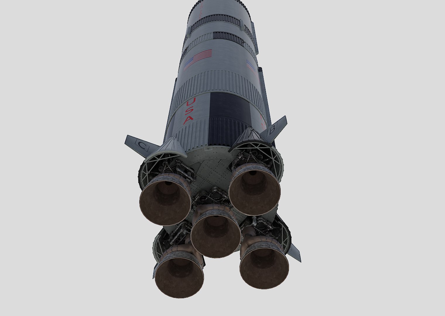 3D Model Rocket Apollo Moon - TurboSquid 1342460
