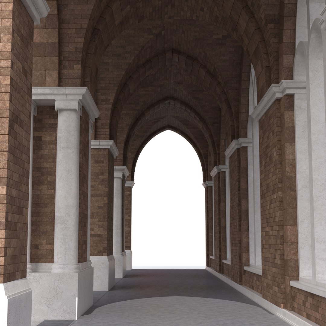 3d groin vault greco roman model