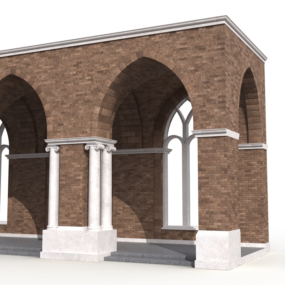 3d groin vault greco roman model