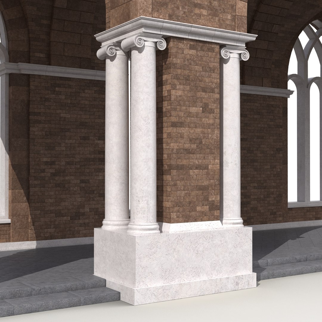 3d groin vault greco roman model