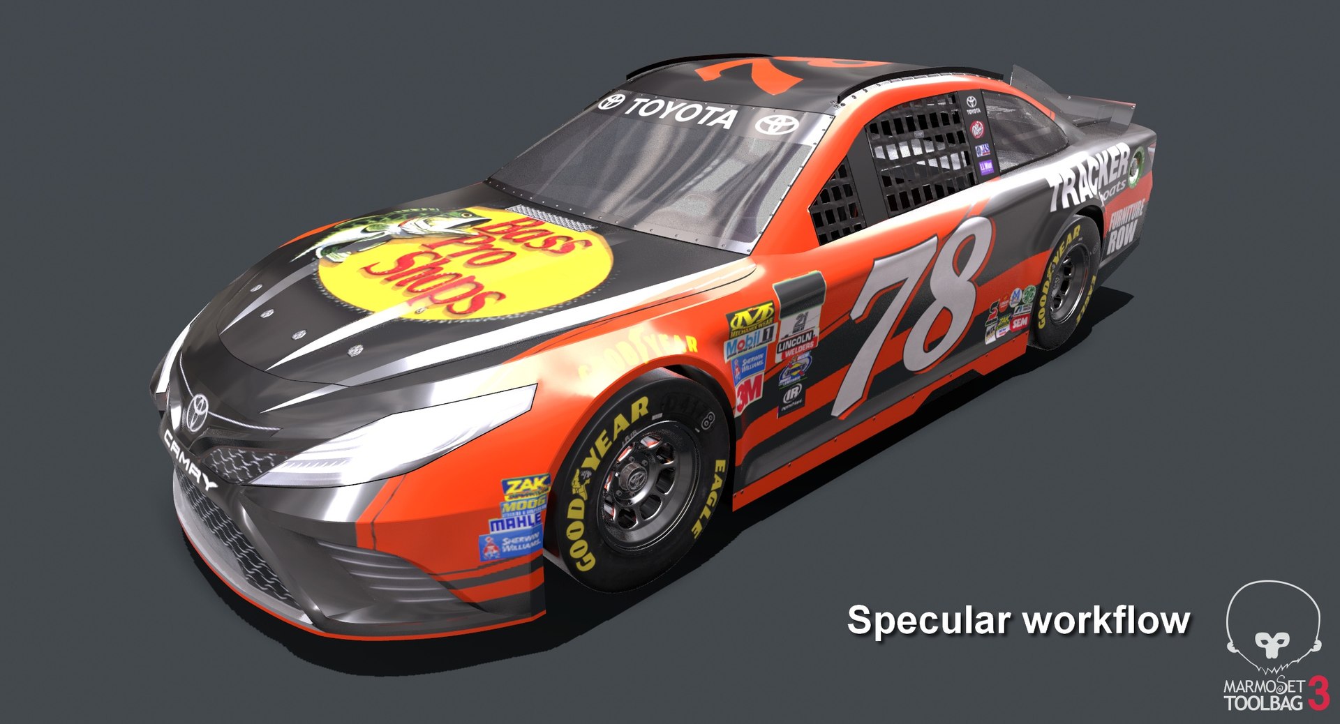 Furniture Row Racing Nascar 3D Model - TurboSquid 1252009