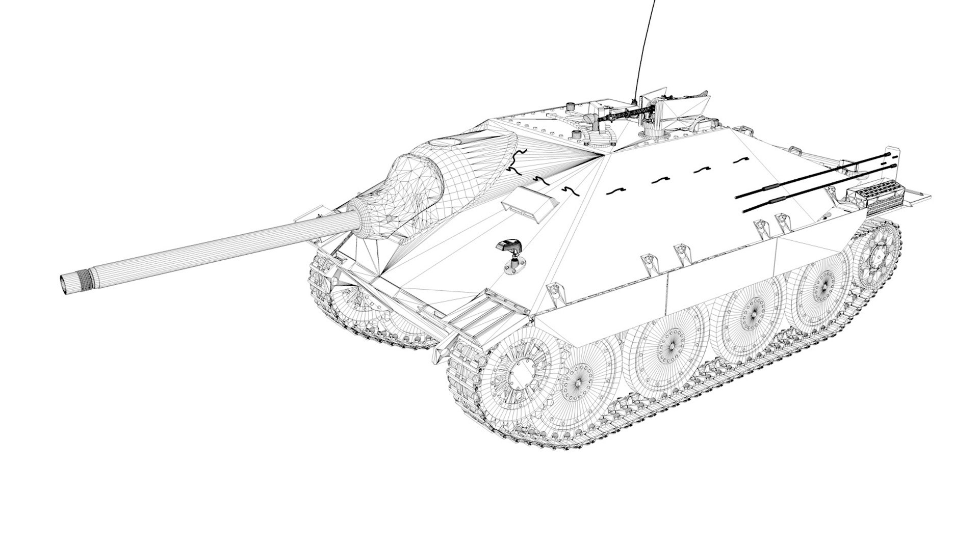 Jagdpanzer 38t Hetzer - 233 3D - TurboSquid 2079357