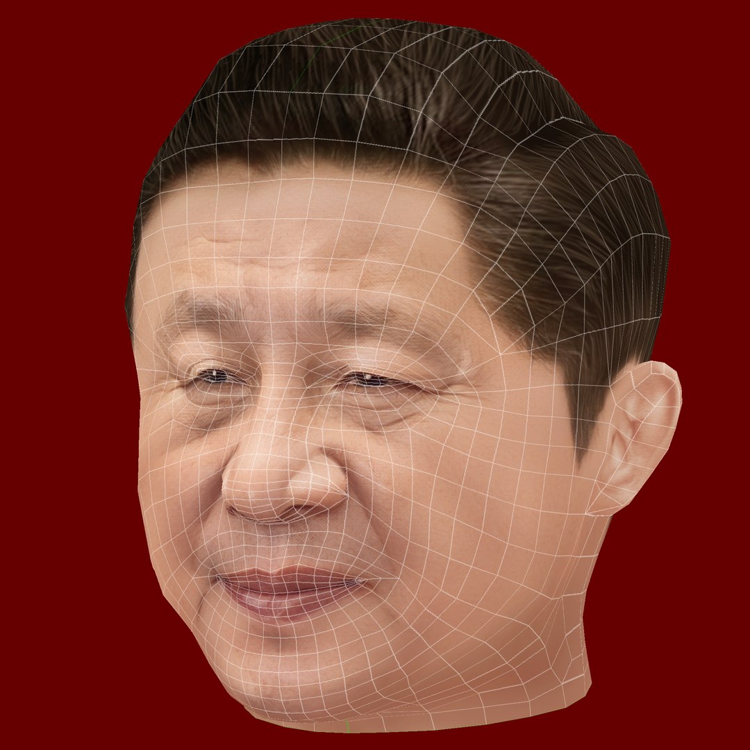 3D Model Low Poly Head Of The President - Xi Jin Ping - TurboSquid 2206385