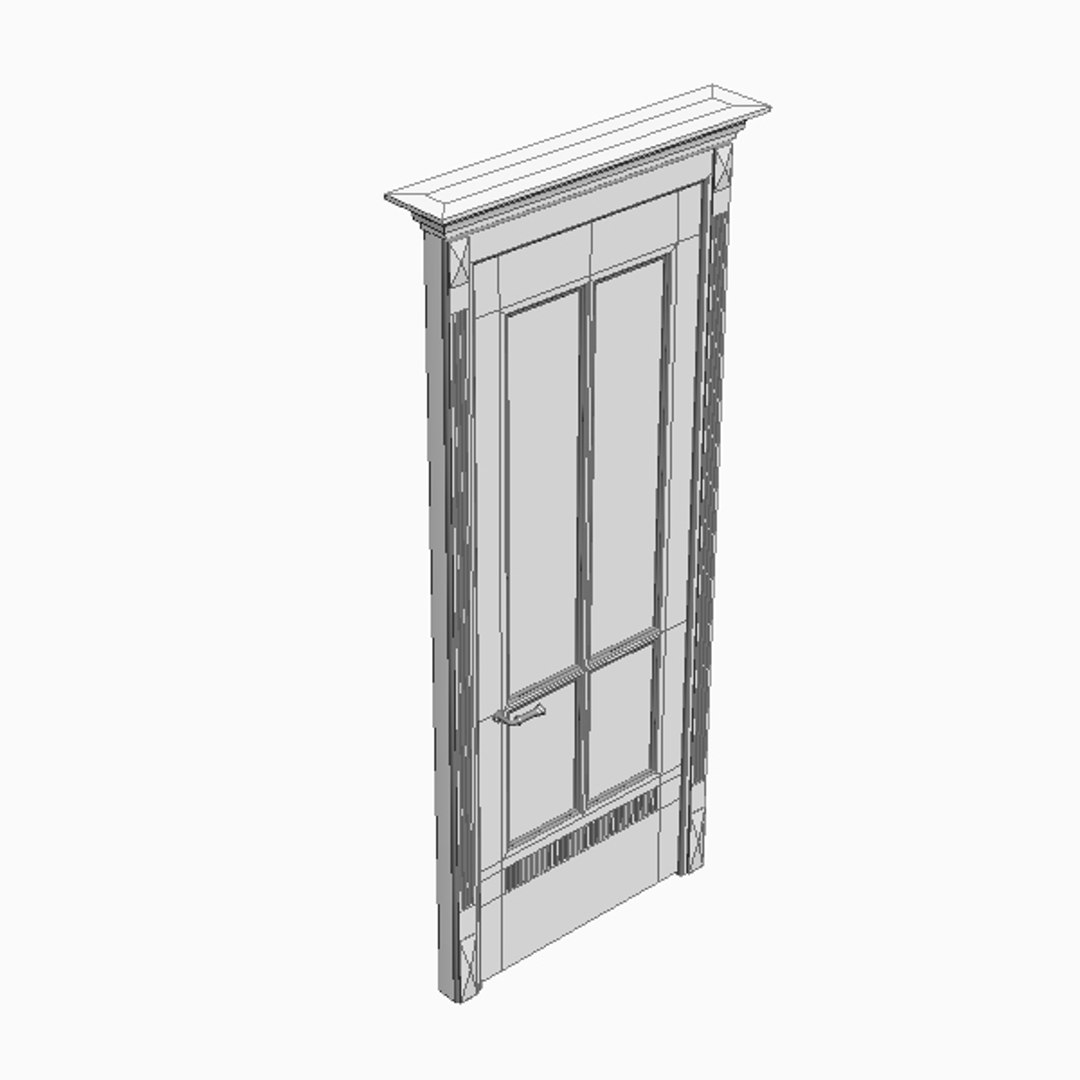 3ds Max Door Wood Wooden