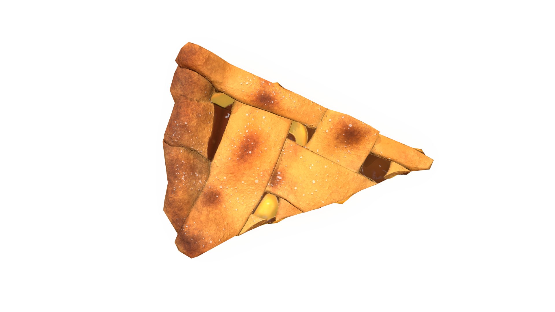 Pie Peach Piece 3D - TurboSquid 2057048