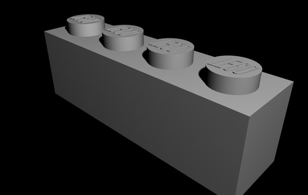 3d model lego brick