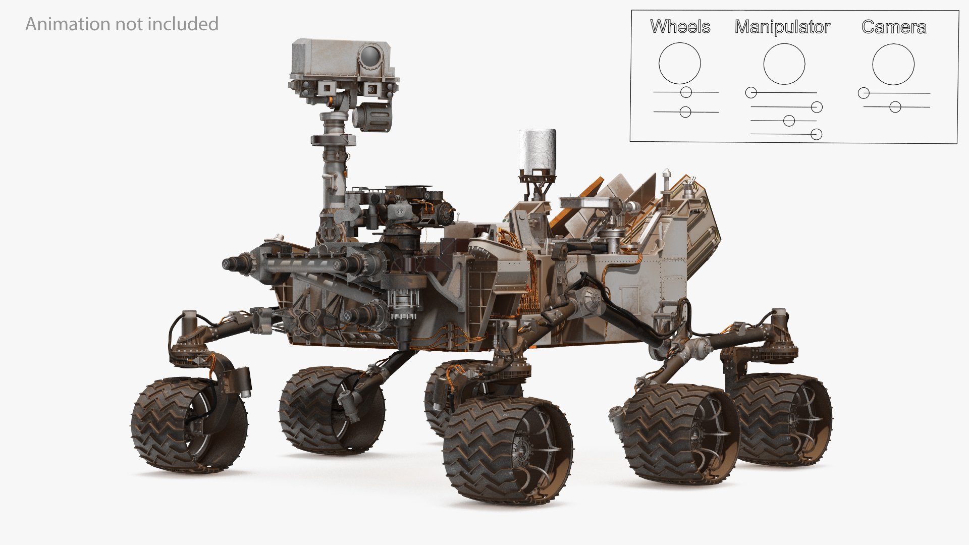 3D Realistic Mars Exploration Rover Rigged Model - TurboSquid 2384726