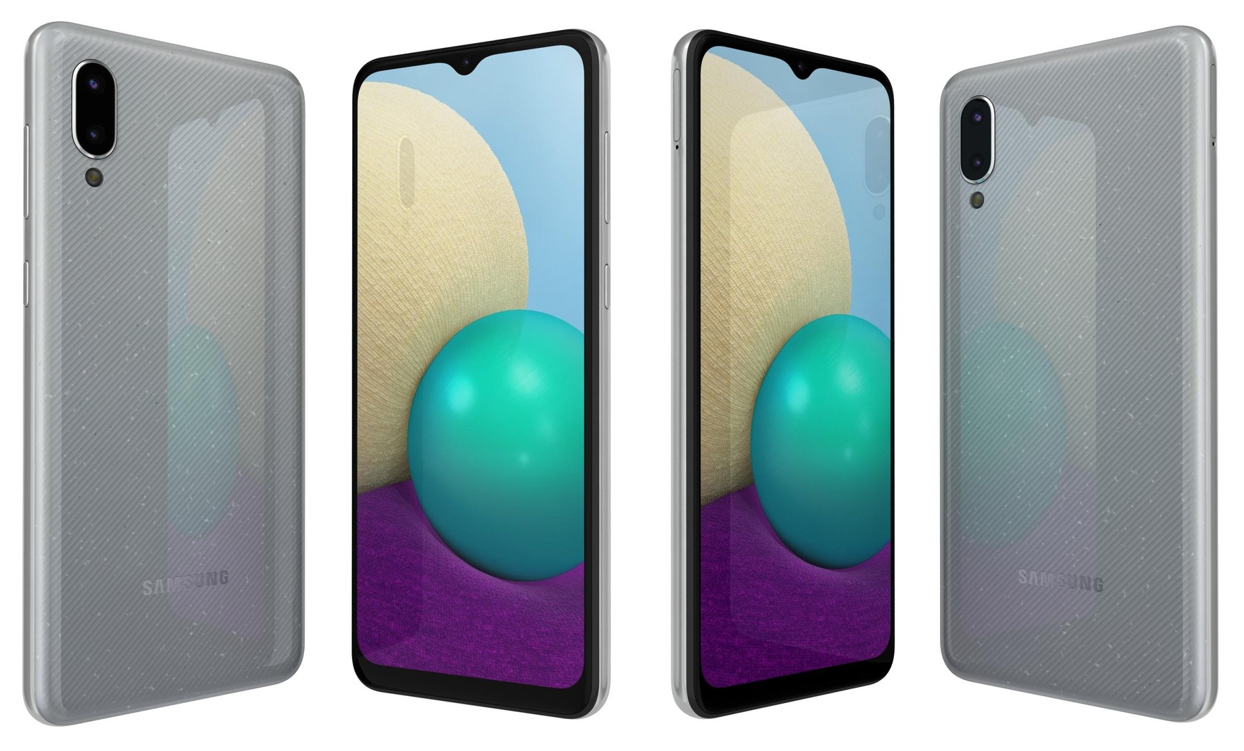 3D Samsung Galaxy A02 Colors Model - TurboSquid 1691429