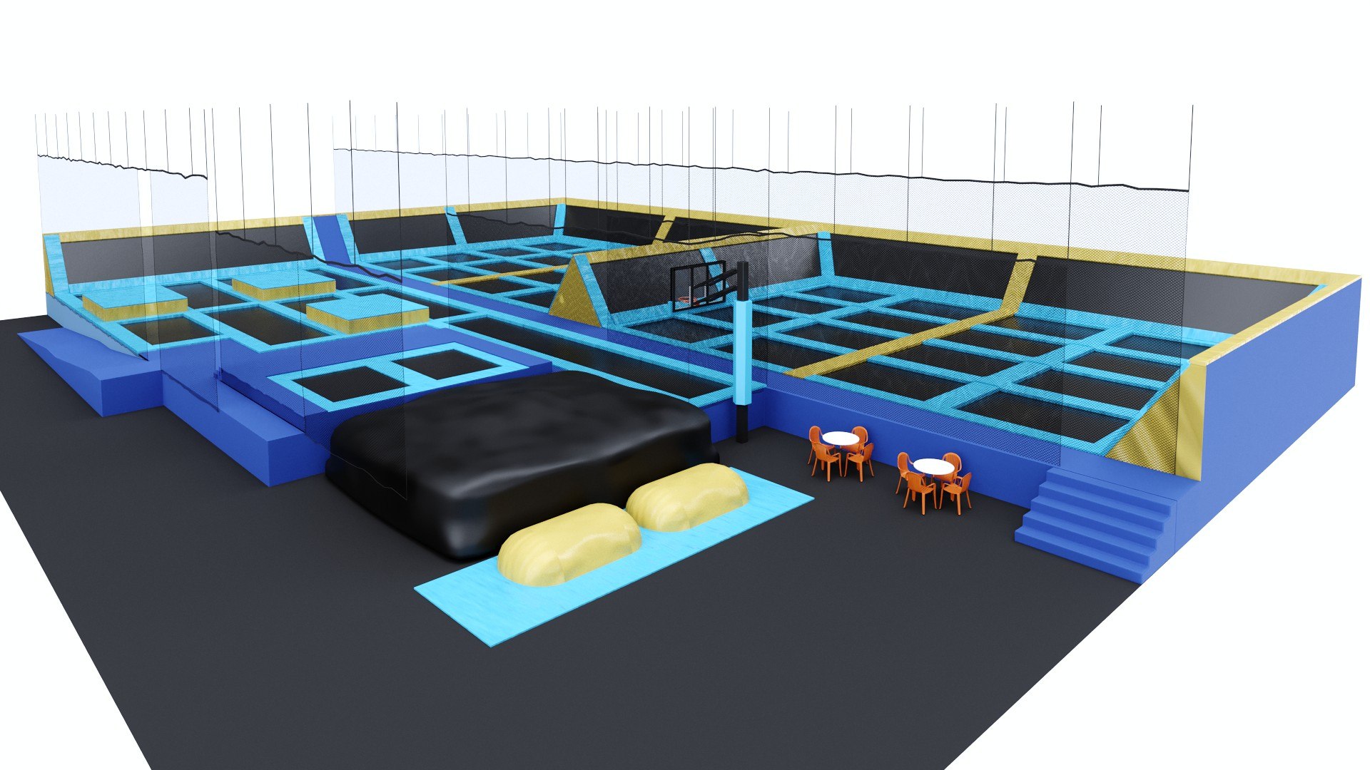 3D Indoor Trampolines - TurboSquid 1639156