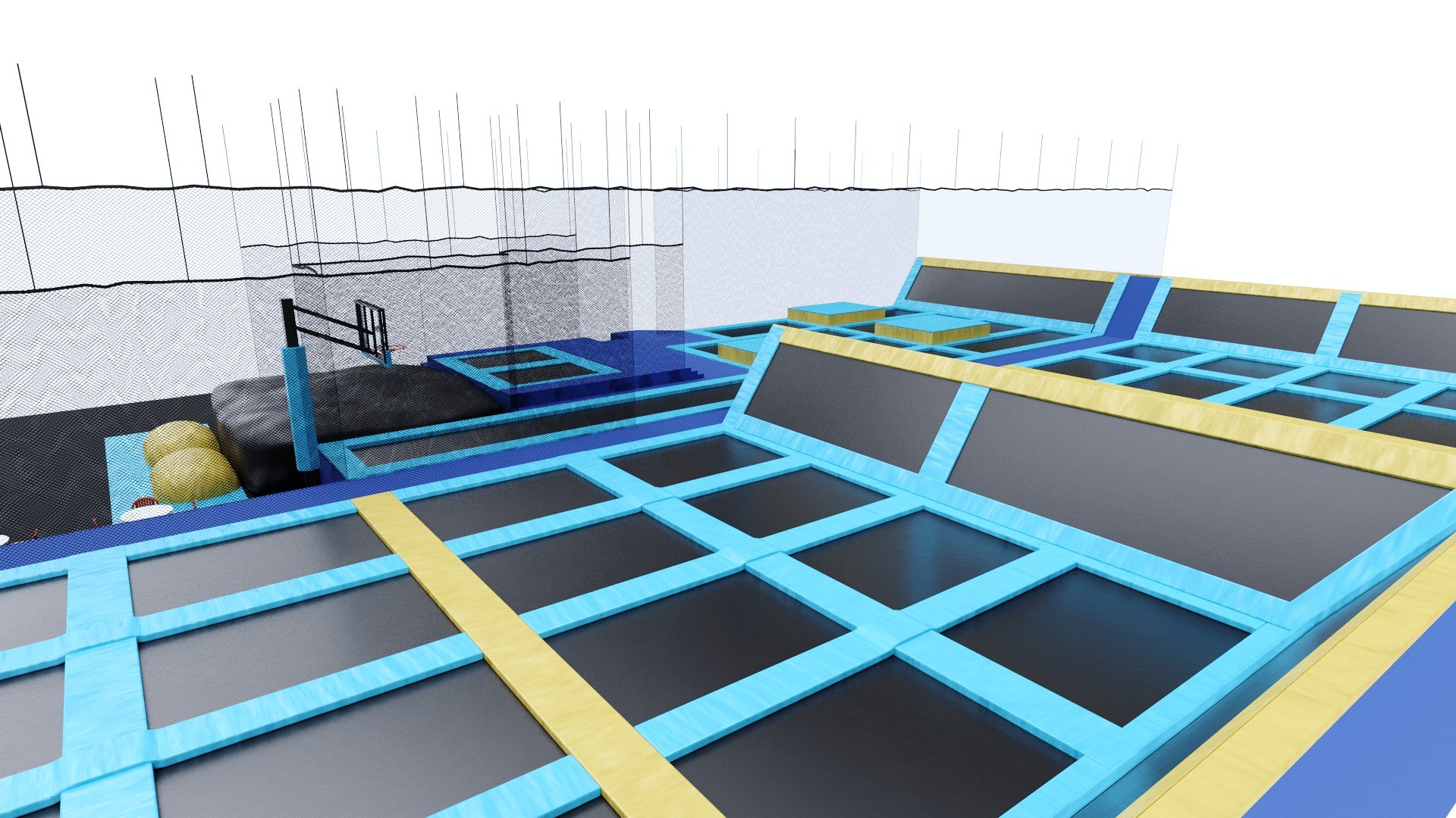 3D Indoor Trampolines - TurboSquid 1639156