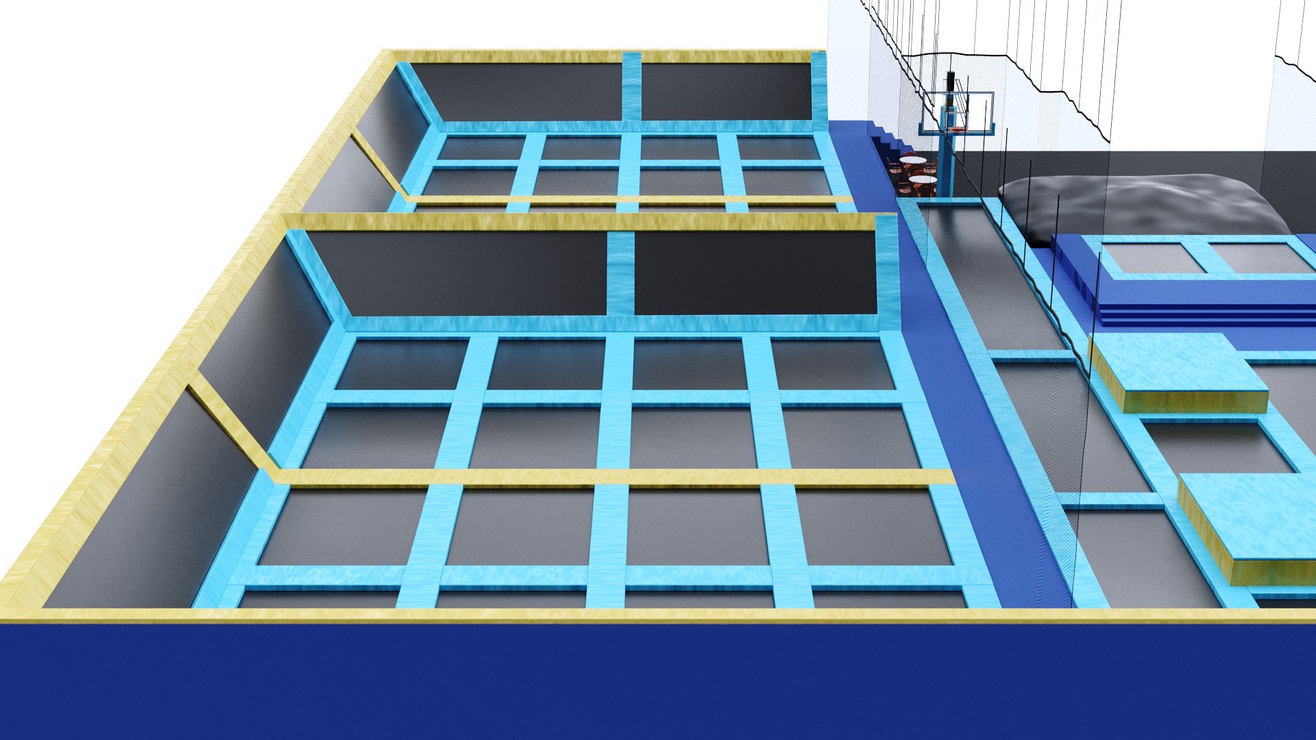 3D Indoor Trampolines - TurboSquid 1639156