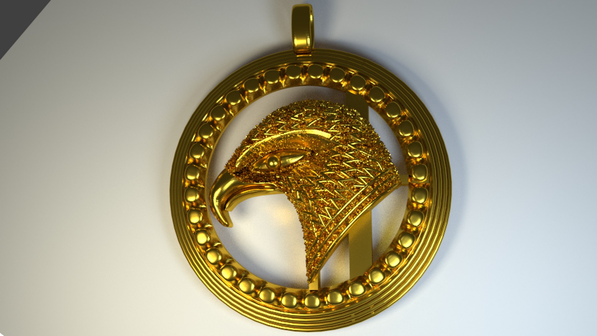 3d Pendent Eagle Strength