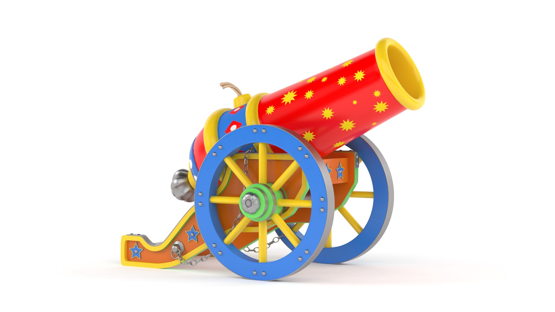 Circus Cannon 3D Model - TurboSquid 1746781