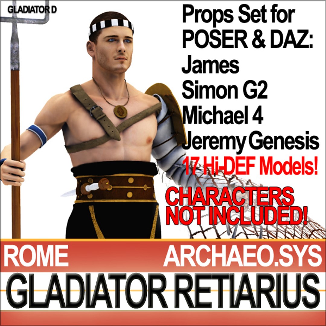 3d Props Set Daz Poser Model