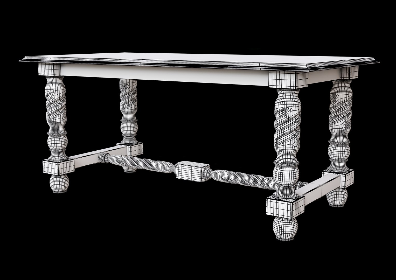Table vintage 3D model - TurboSquid 2088762