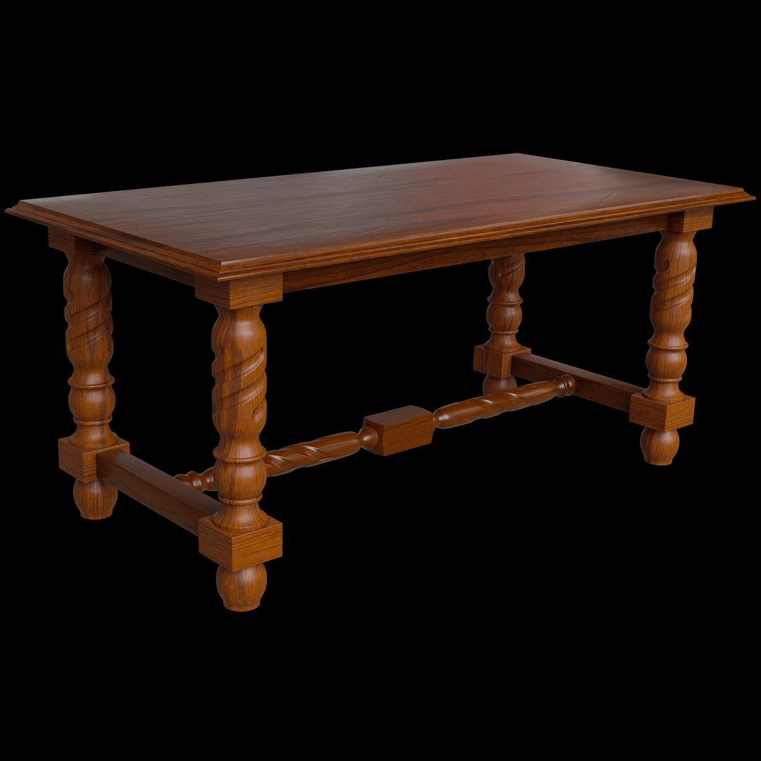 Table vintage 3D model - TurboSquid 2088762