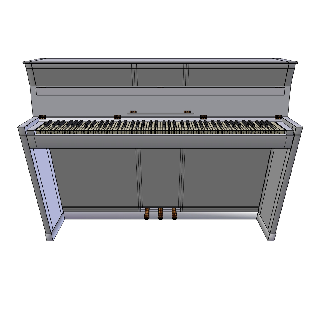 Blend Upright Piano Keyboard