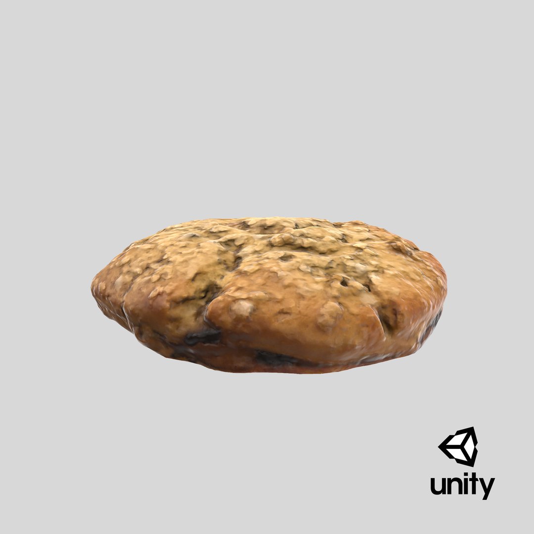 3D Blue Berry Scone Model - TurboSquid 1719467