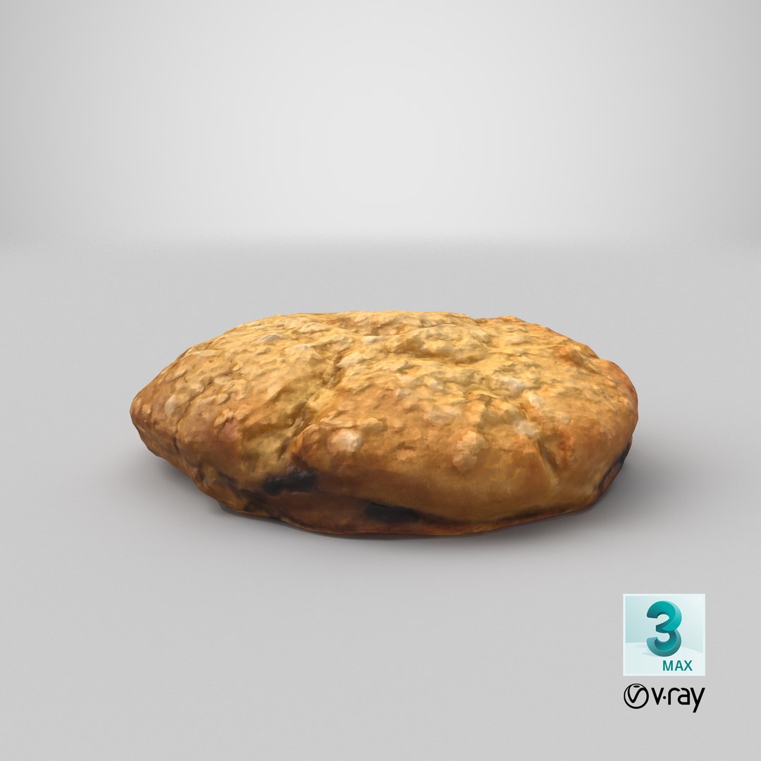 3D Blue Berry Scone Model - TurboSquid 1719467