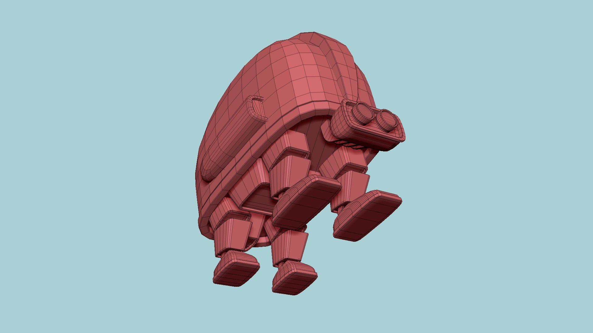 3D Turtleback Robot J02 Camel Beige - SciFi Character Design Model ...