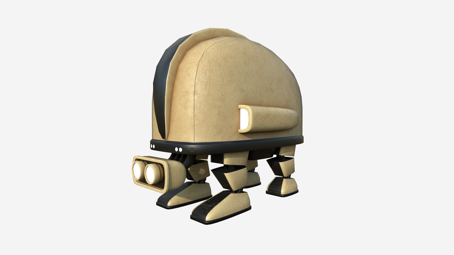 3D Turtleback Robot J02 Camel Beige - SciFi Character Design Model ...