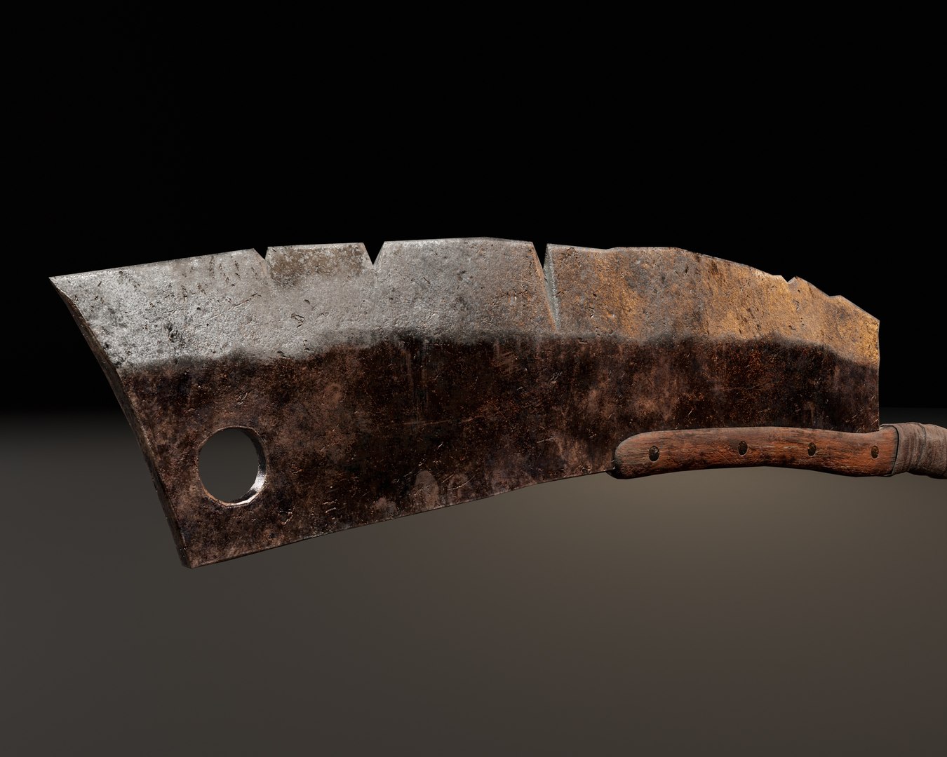 3D Double-End Cleaver Weapon - TurboSquid 2404133