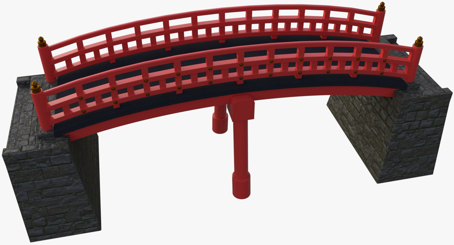 Japanese Bridge 3D Model - TurboSquid 1354111