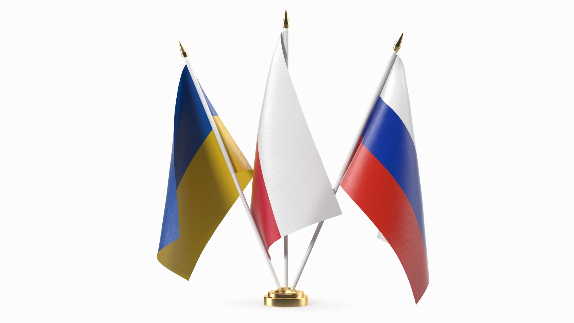 3D Table Flags Russia Ukraine - TurboSquid 1476373
