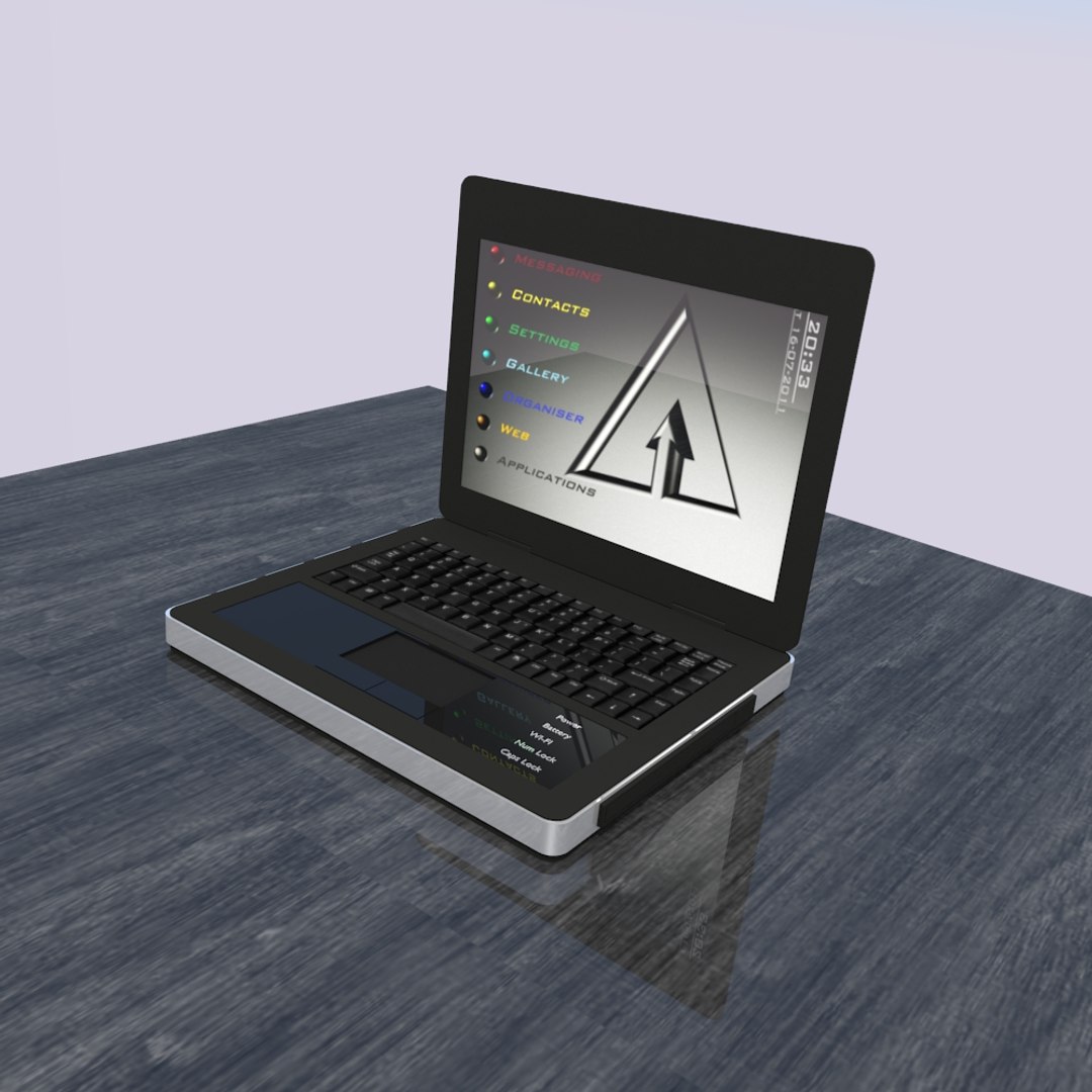 Laptop Keyboard 3d 3ds